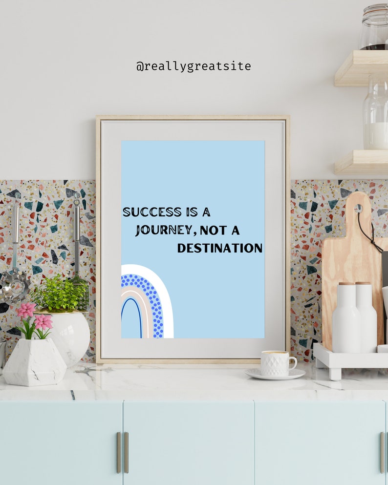 SUCCESS WALL ART, Cool Posters, Minimalistic Prints, Positive Poster ...
