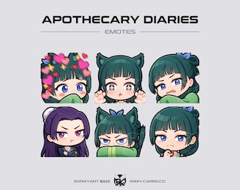Mao Mao Emotes the Apothecary Diaries Emote Pack Kawaii Twitch Emotes ...