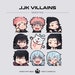 Chibi Anime Sorcerer Curse Emote Pack [twitch/discord/youtube] - Etsy