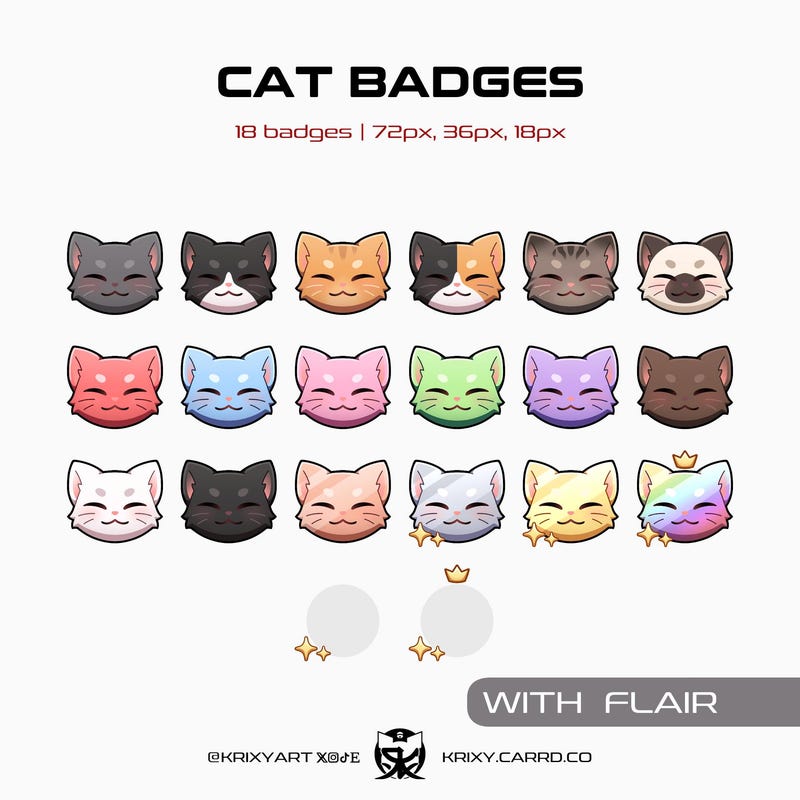 Cat Channel Badges - Etsy UK