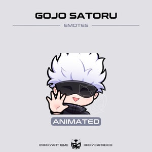 Gojo Satoru Animated Emote twitch/discord/youtube Jujutsu Kaisen - Etsy UK