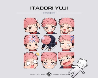 Chibi Anime Sorcerer Curse Emote Pack [twitch/discord/youtube] - Etsy