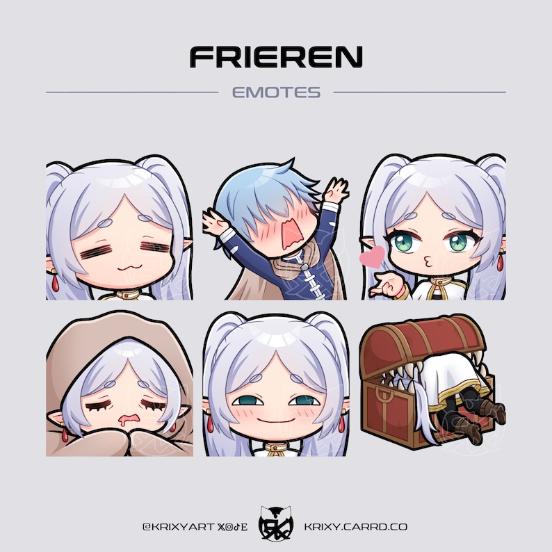 Chibi Anime Mage Emote Pack [twitch/discord/youtube] - Etsy