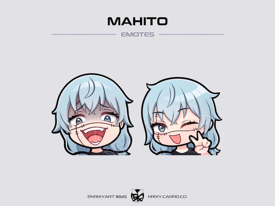Chibi Anime Sorcerer Curse Emote Pack [twitch/discord/youtube] - Etsy