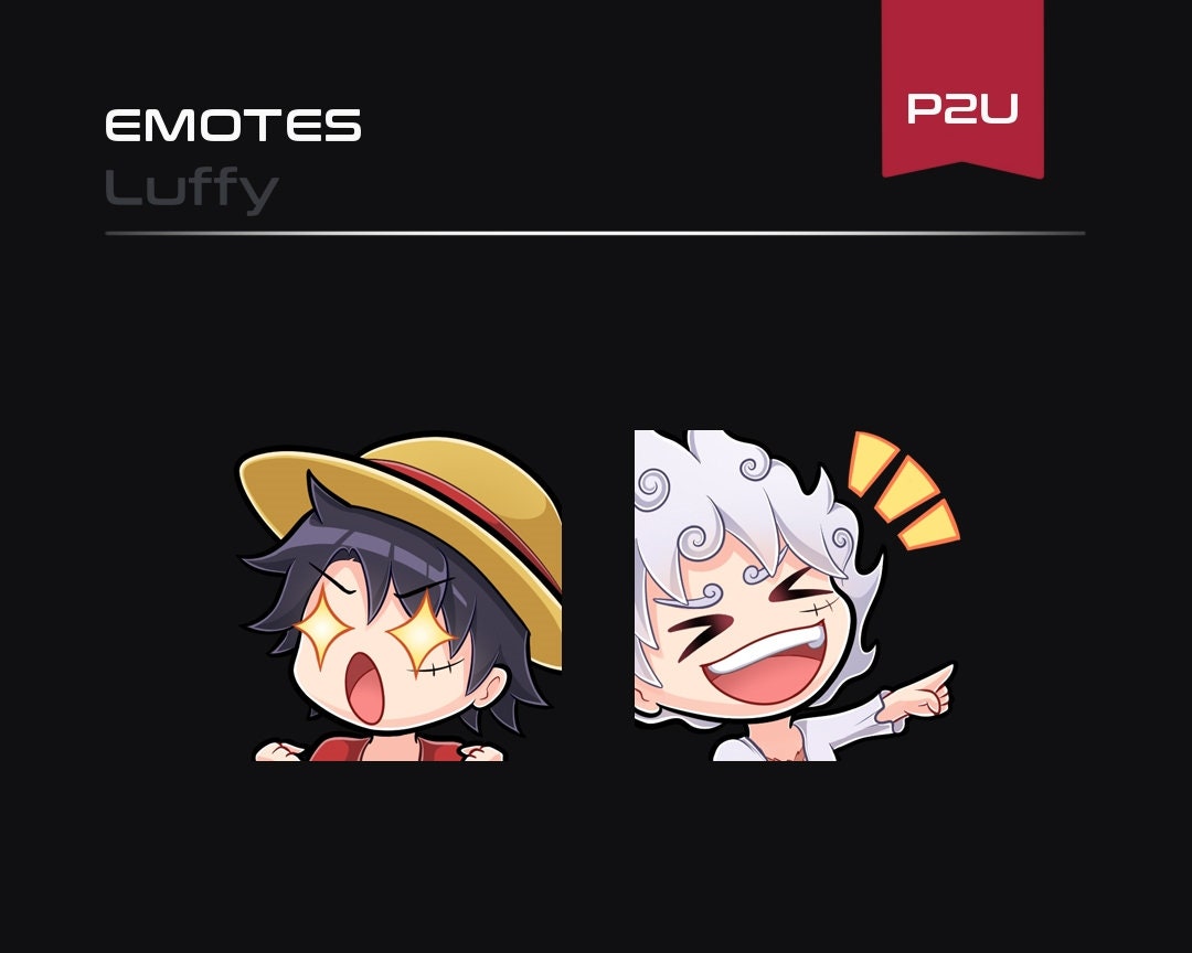 Émotes Luffy One Piece Twitch/Discord - Etsy France