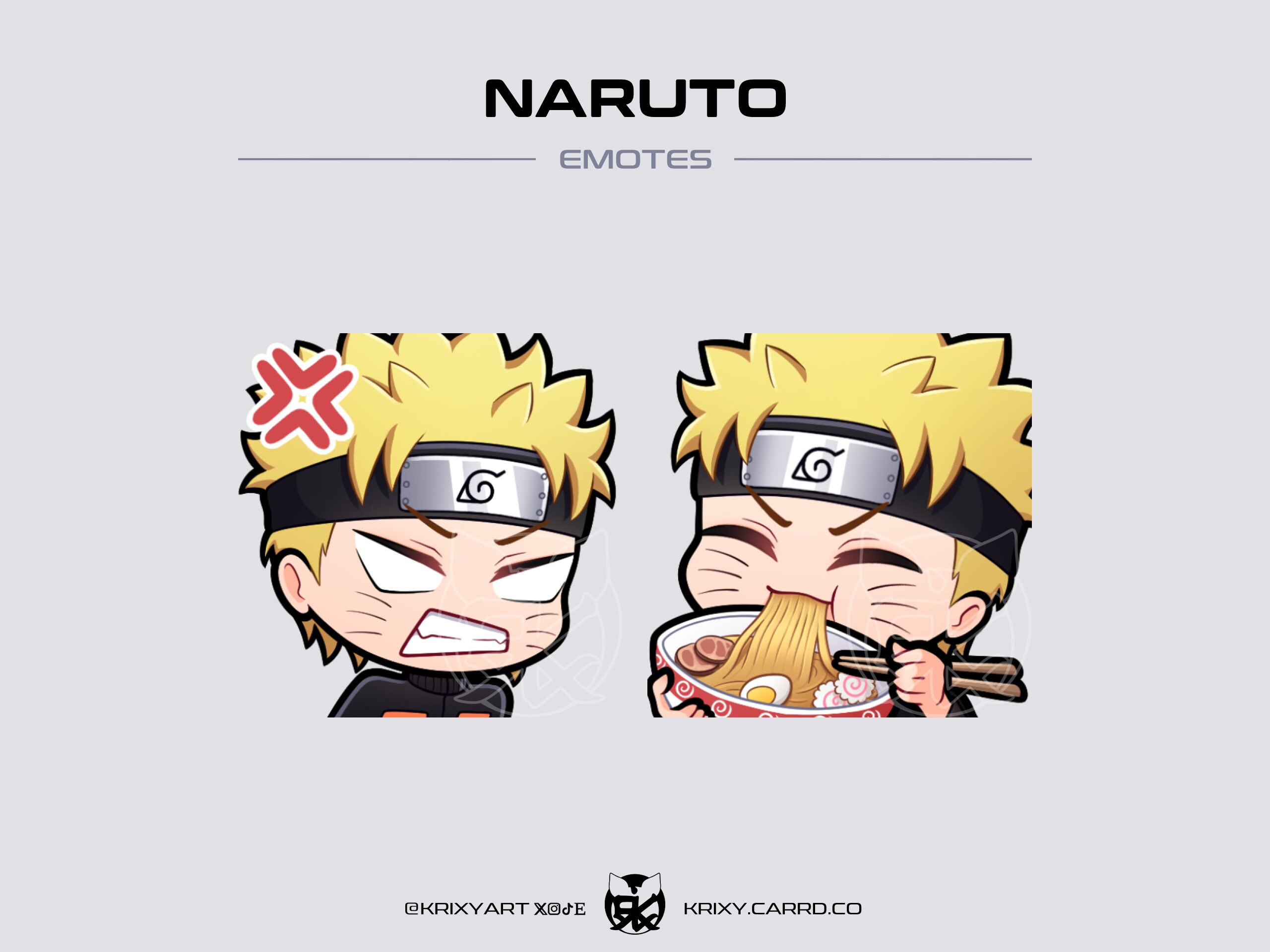 Naruto Emotes twitch/discord - Etsy