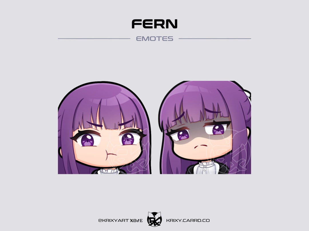 Fern Emotes twitch/discord Frieren - Etsy