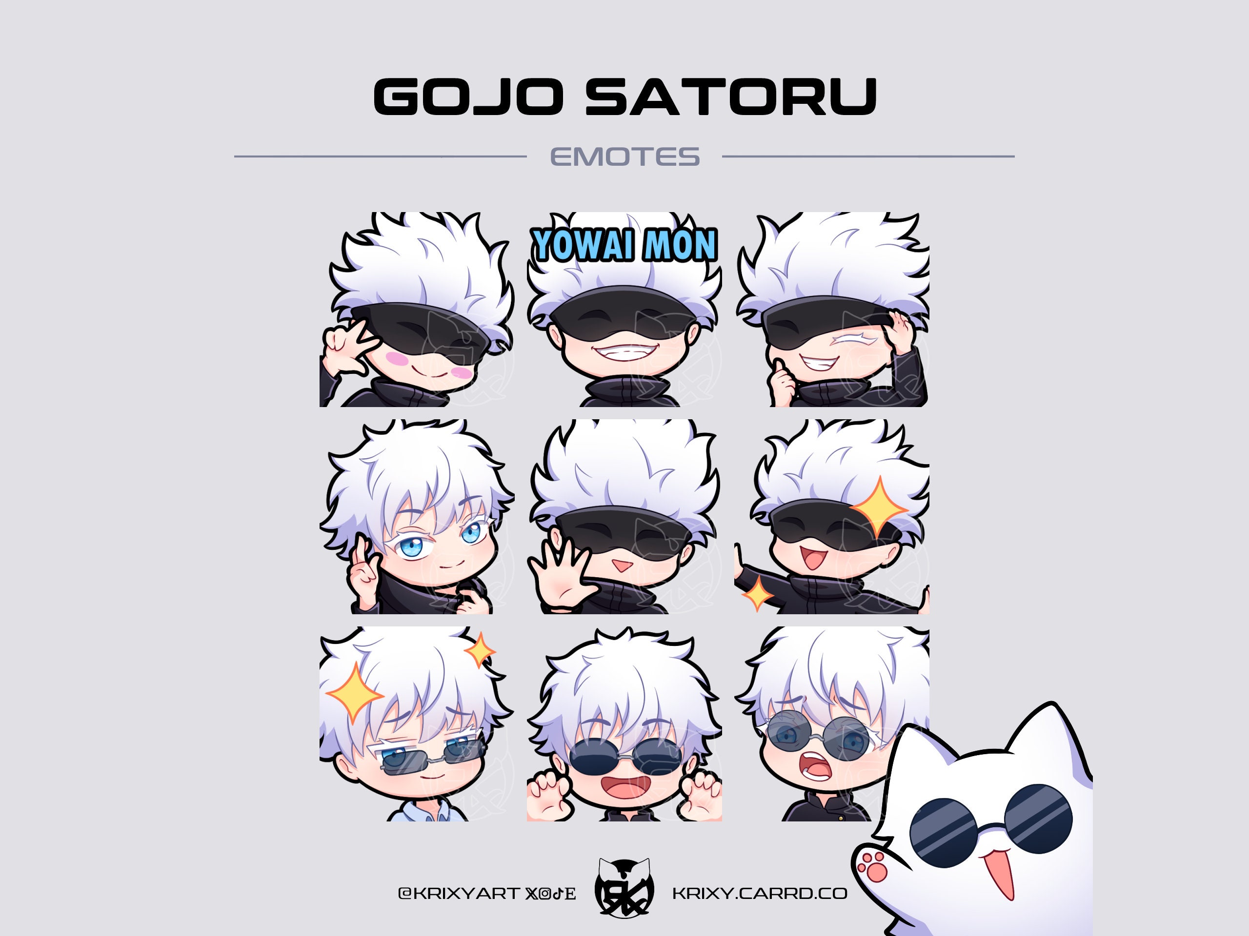 New Satoru Gojo Skin Showcase With Dances And Emotes
