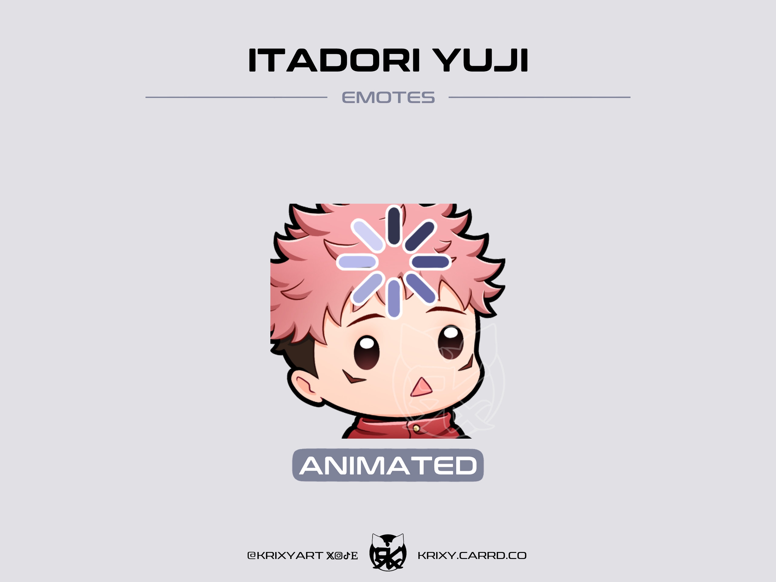 Chibi Anime Sorcerer ANIMATED Emote [twitch/discord/youtube] - Etsy