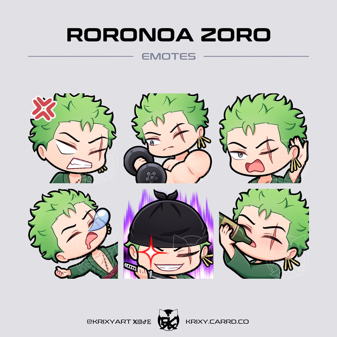 Chibi Anime Straw Hat Pirates Emote Pack twitch/discord/youtube - Etsy