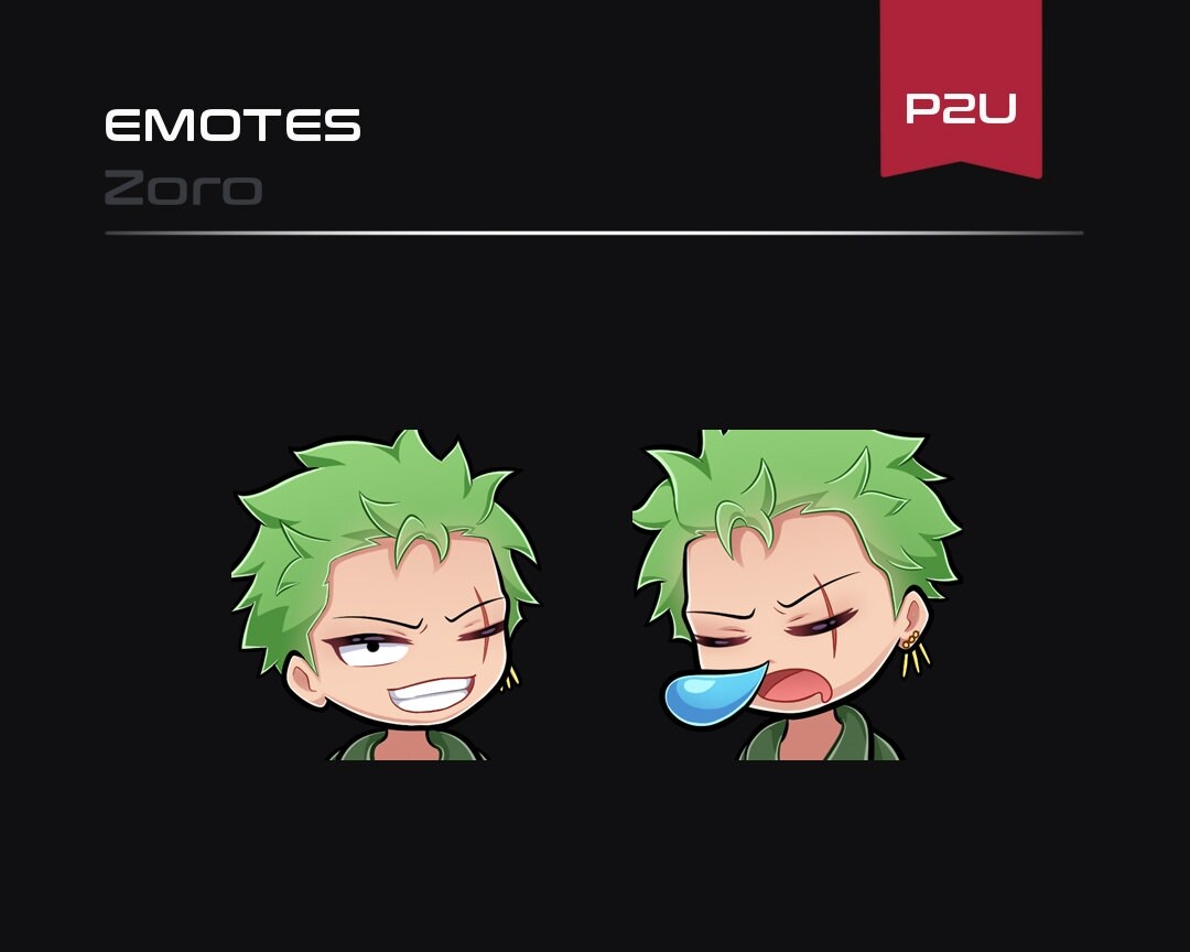 OP Mugiwara Pirates Zo Ro Emotes twitch/discord - Etsy