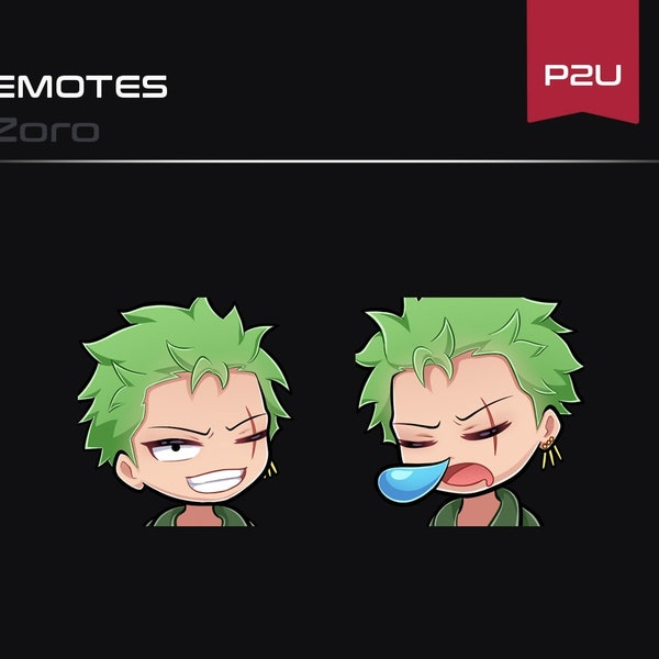 Zoro One Piece Emotes - Etsy