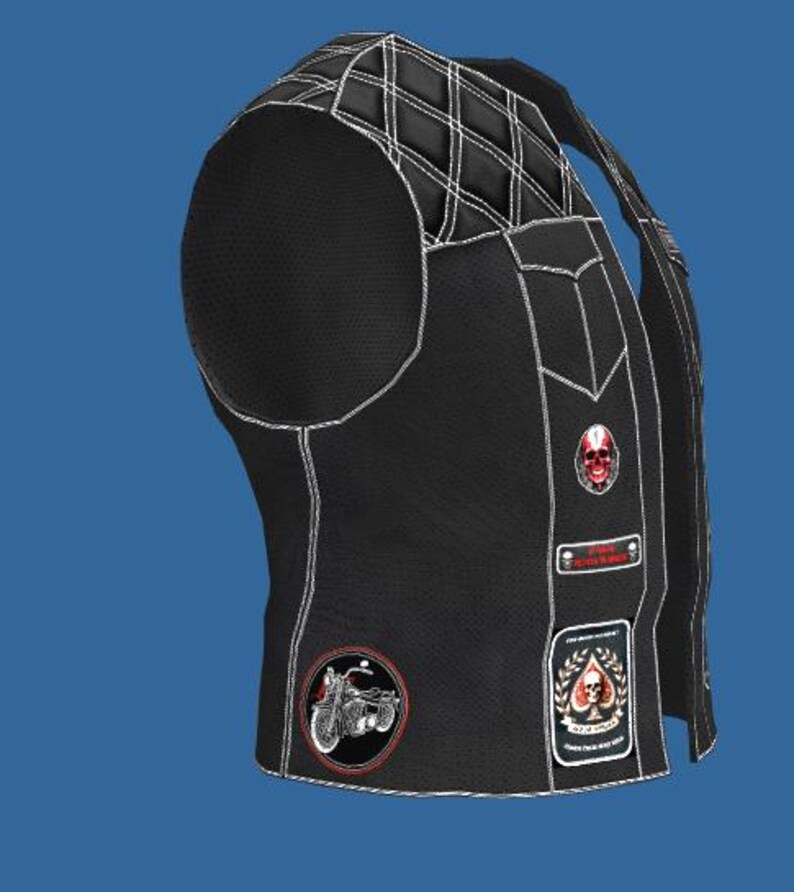 Fivem Clothes. Mc Vest , All the Ranks , Fivem Ready - Etsy