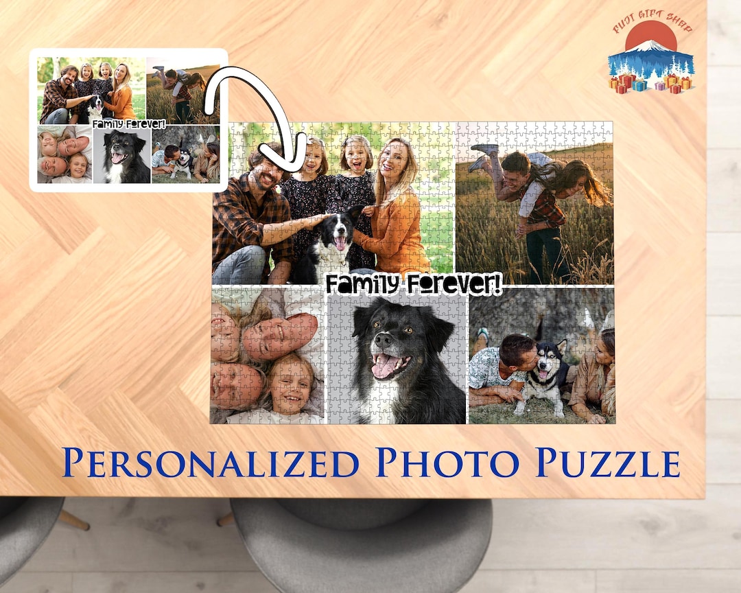 Custom Photo Jigsaw Puzzle, Personalized Picture Puzzle Gift, Unique ...