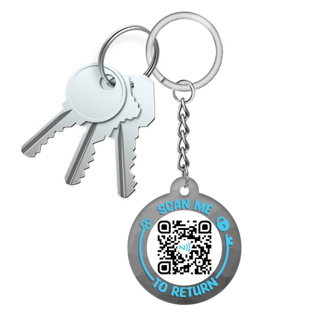 QR Code Keychain, Smart Keychain, NFC Keychain - Etsy
