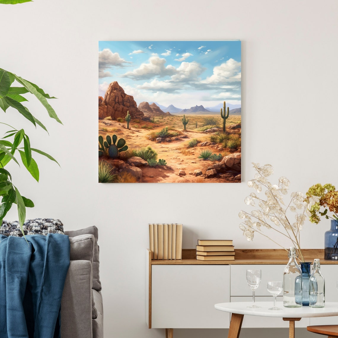 Desert Wall Art Print country Western Desert Arizona - Etsy