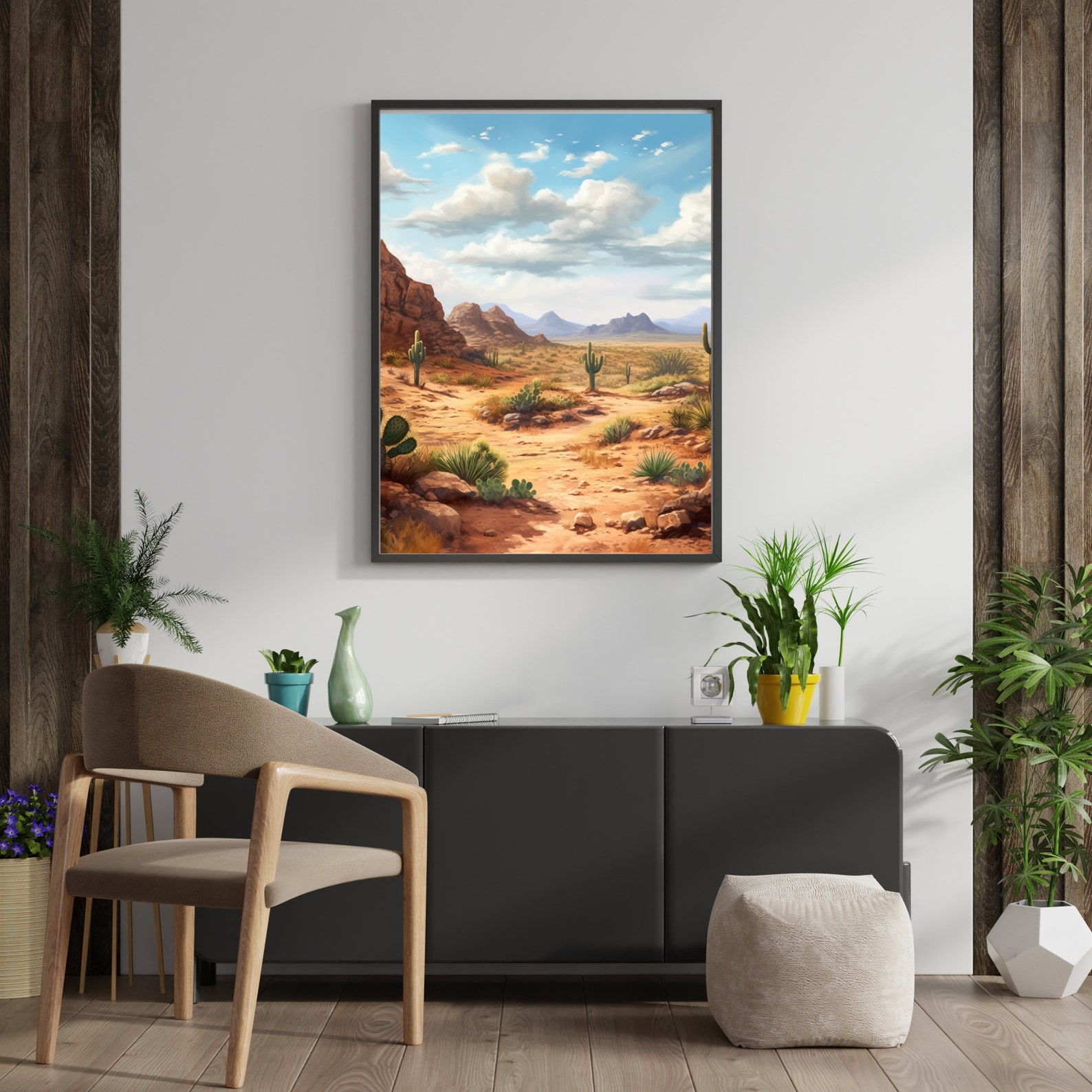 Desert Wall Art Print country Western Desert Arizona - Etsy