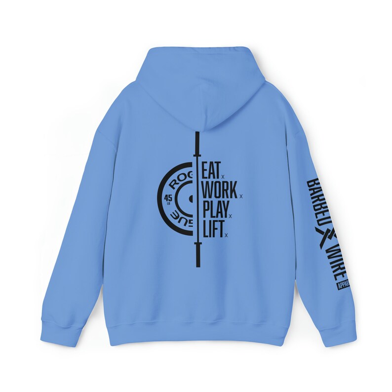Eat Work Play Lift Hoodie: Unisex Gym Workout Sweatshirt - Etsy