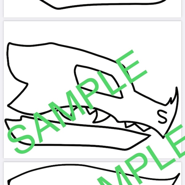 Paper Dragon Puppet Base - Etsy