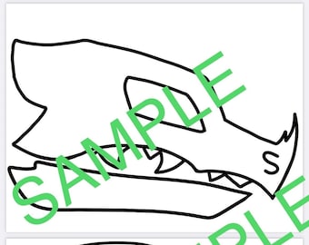 Printable Paper Dragon Puppet DIY - Etsy