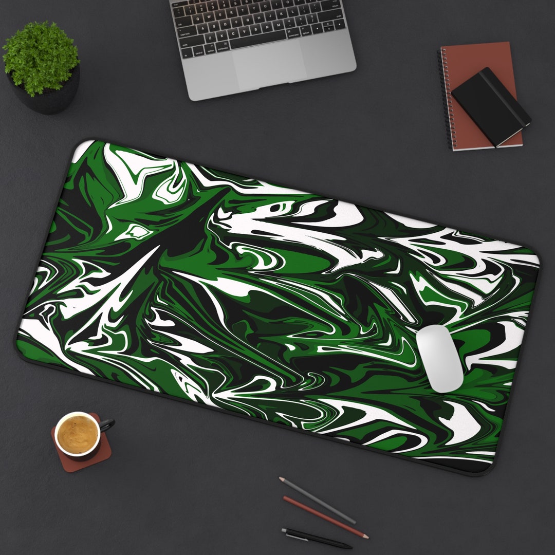 Green, Desk Mat, Gaming Desk Mat, Office Desk Mat, Mousepad, Green ...