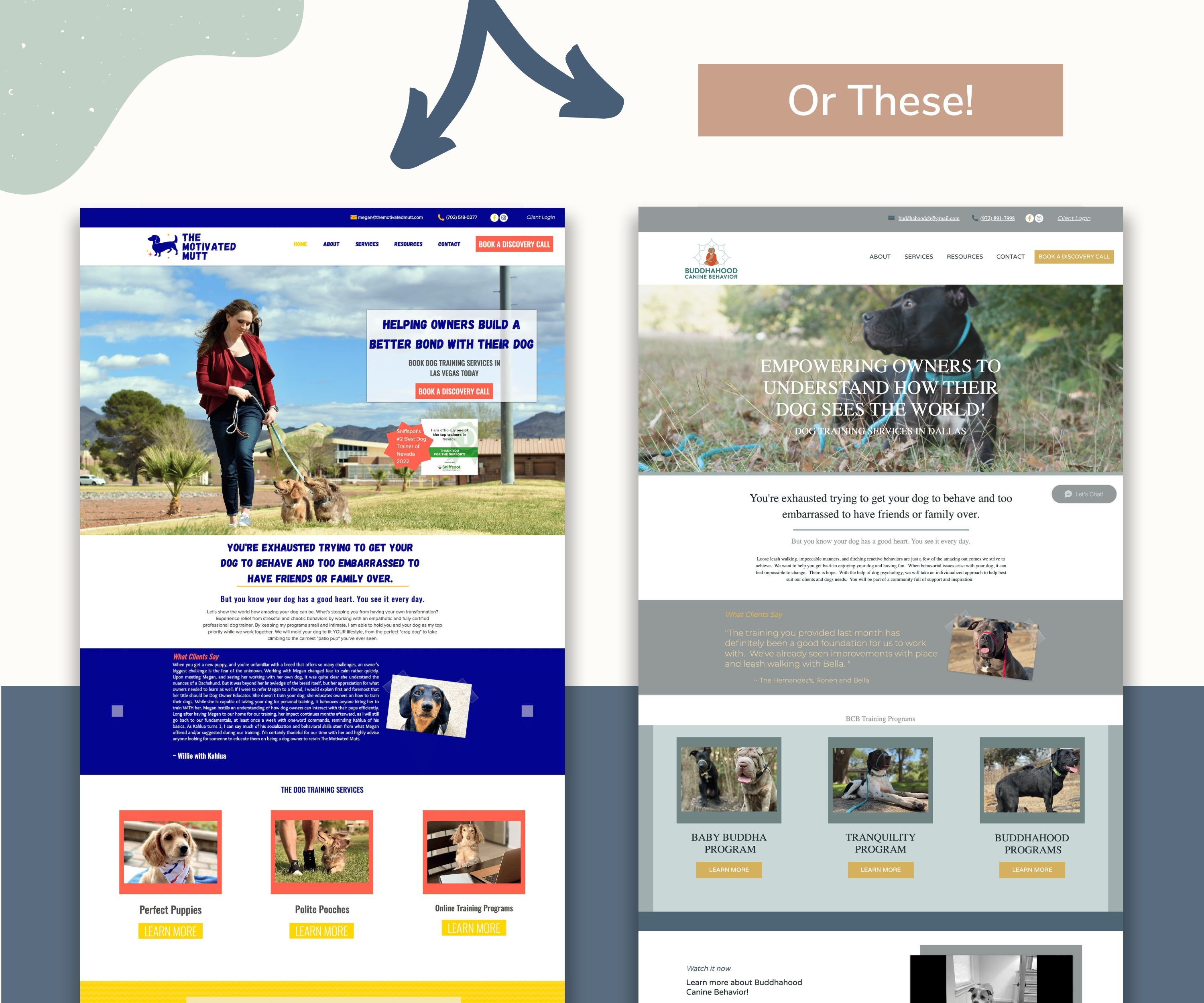 The Dog Trainer Website Template Modern Website Template for Dog ...