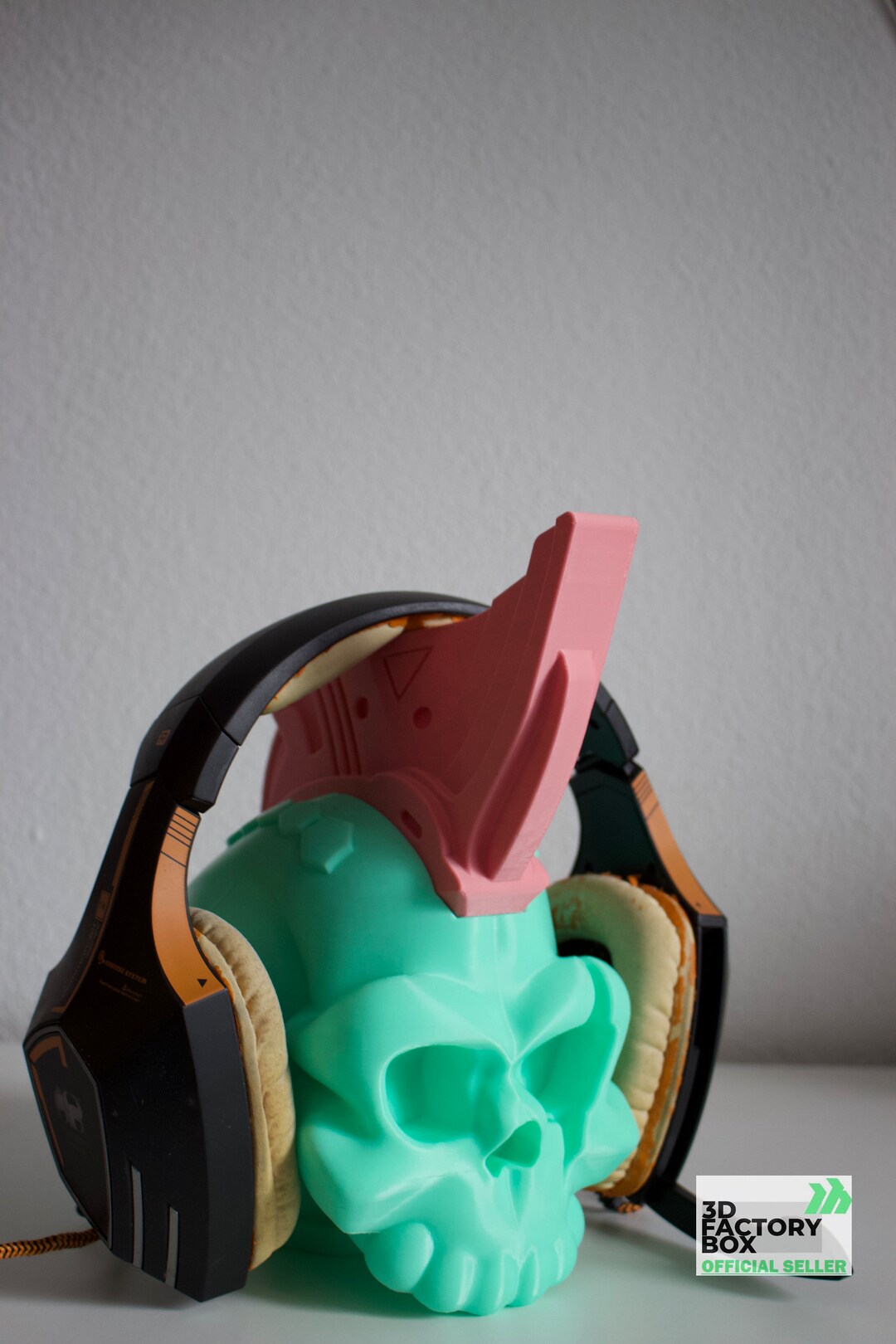Cyber Skull Headset Holder – Futuristic Design for Your Setup 3d ...