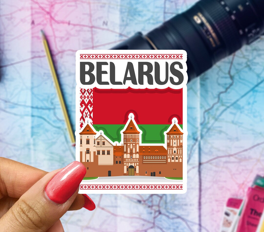Belarus Travel Sticker, Passport Souvenir, Belarusian Suitcase Decal ...