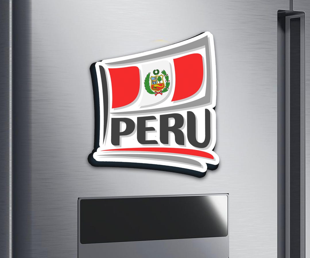 Peru Flag Wooden Fridge Magnet - Travel Souvenir Gift - Etsy