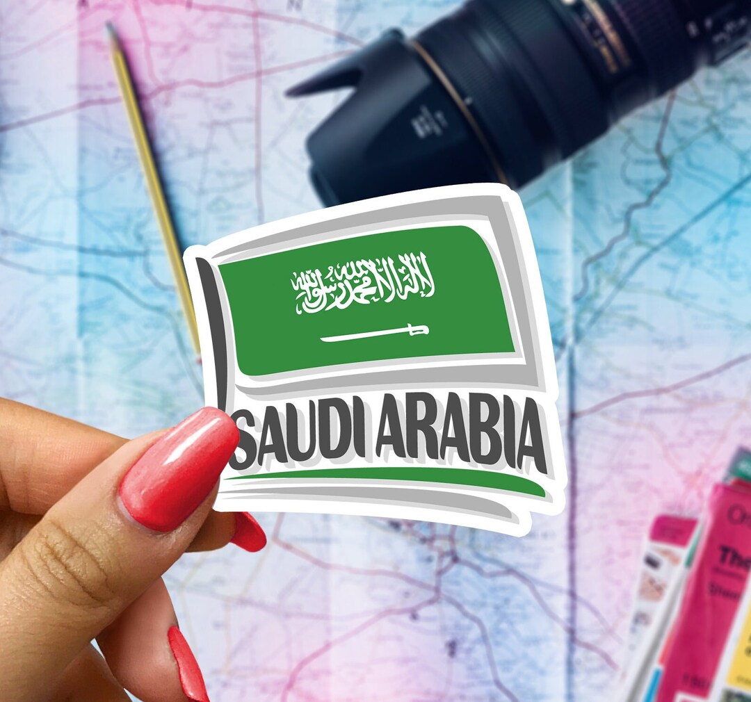 Saudi Arabia Flag Travel Sticker, Passport Souvenir, Saudi Arabian ...