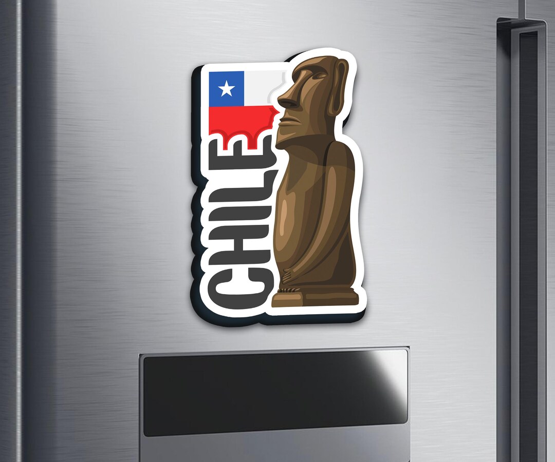 Chile Wooden Fridge Magnet - Travel Souvenir Gift - Etsy