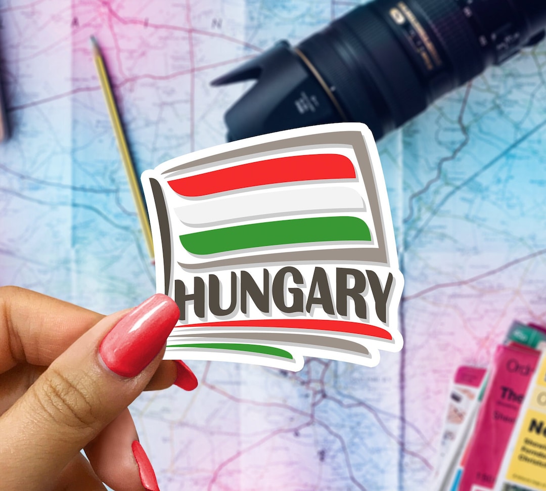 Hungary Flag Travel Sticker, Passport Souvenir, Hungarian Suitcase Decal, Vacation Stickers - Etsy