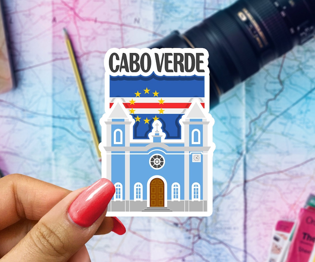 Cabo Verde Travel Sticker, Passport Souvenir, Cabo Verdean Suitcase ...