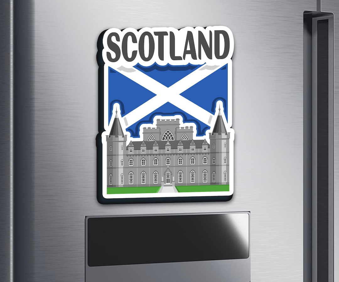 Scotland Wooden Fridge Magnet - Travel Souvenir Gift - Etsy
