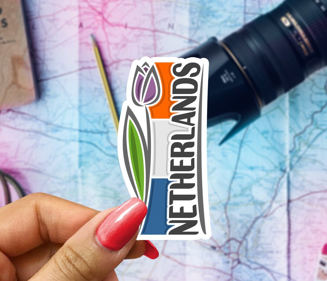 Netherlands Travel Sticker, Passport Souvenir, Dutch Suitcase Decal ...