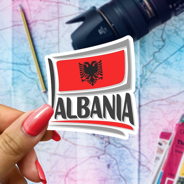 Albania Flag Stickers - Etsy