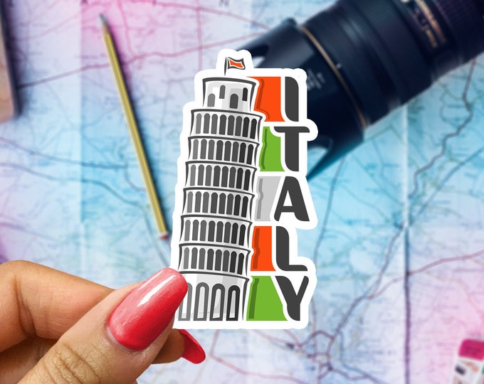 Italy Flag Vinyl Sticker Showcase Your Love With Durable, High-quality ...