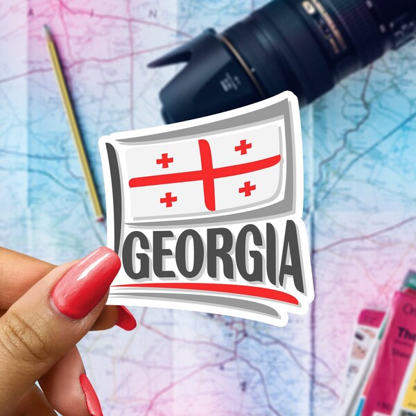 Georgia Flag Decal - Etsy