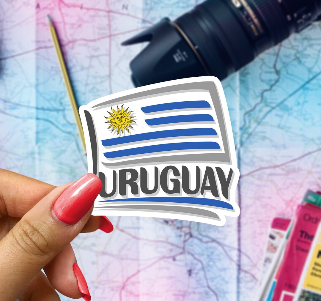 Uruguay Flag Travel Sticker, Passport Souvenir, Uruguayan Suitcase ...