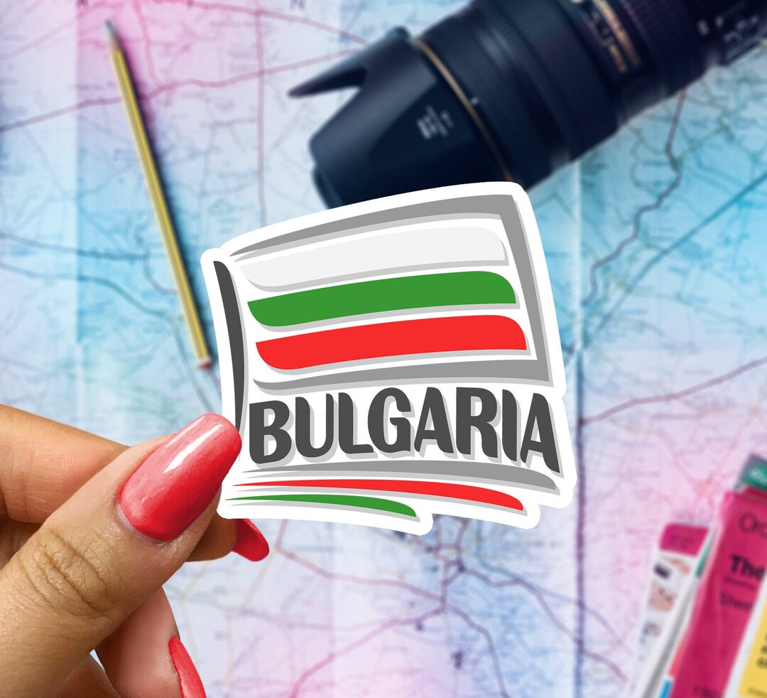 Bulgaria Flag Travel Sticker, Passport Souvenir, Bulgarian Suitcase ...