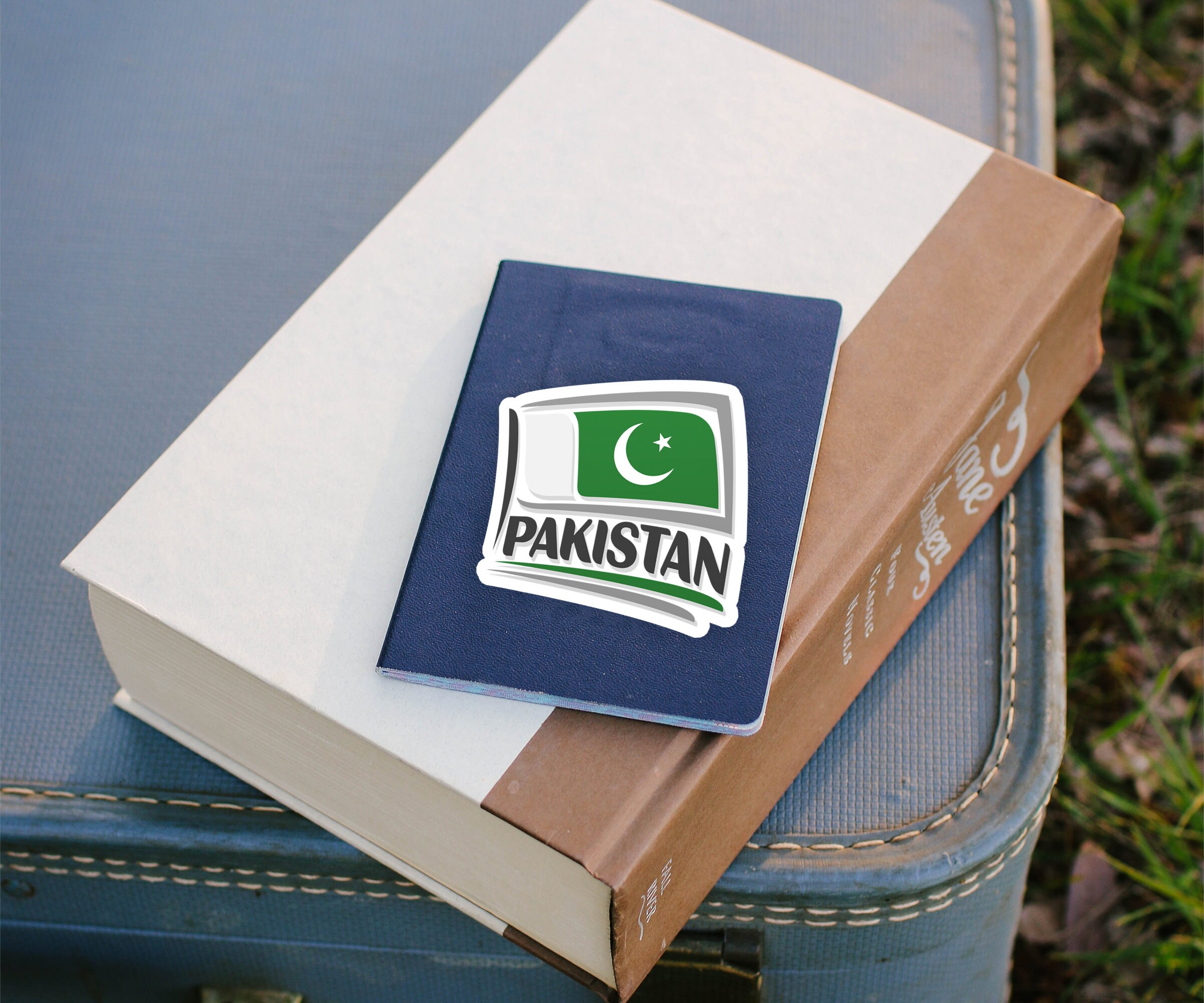Pakistan Flag Travel Sticker, Passport Souvenir, Pakistani Suitcase ...