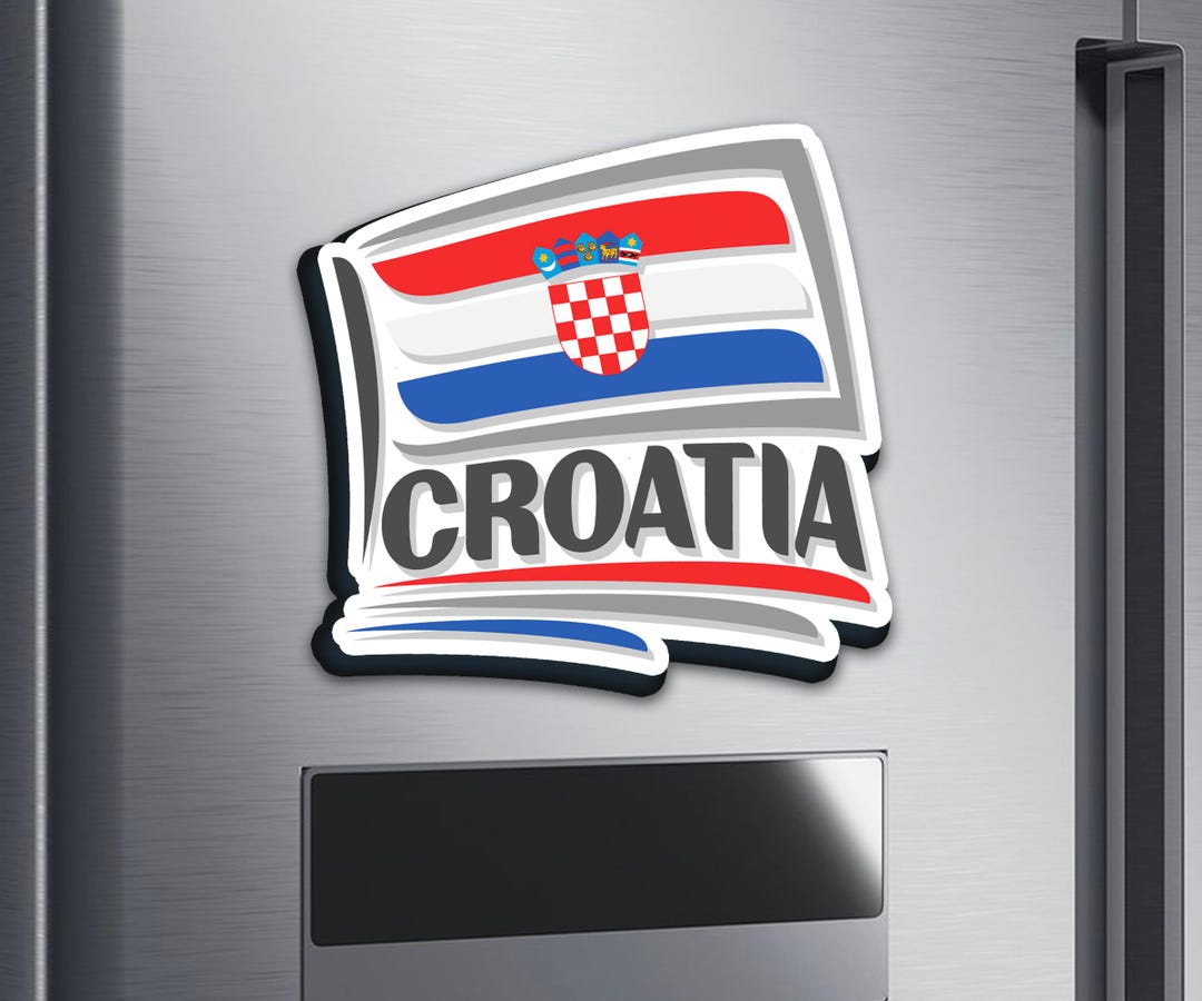 Croatia Flag Wooden Fridge Magnet - Travel Souvenir Gift - Etsy