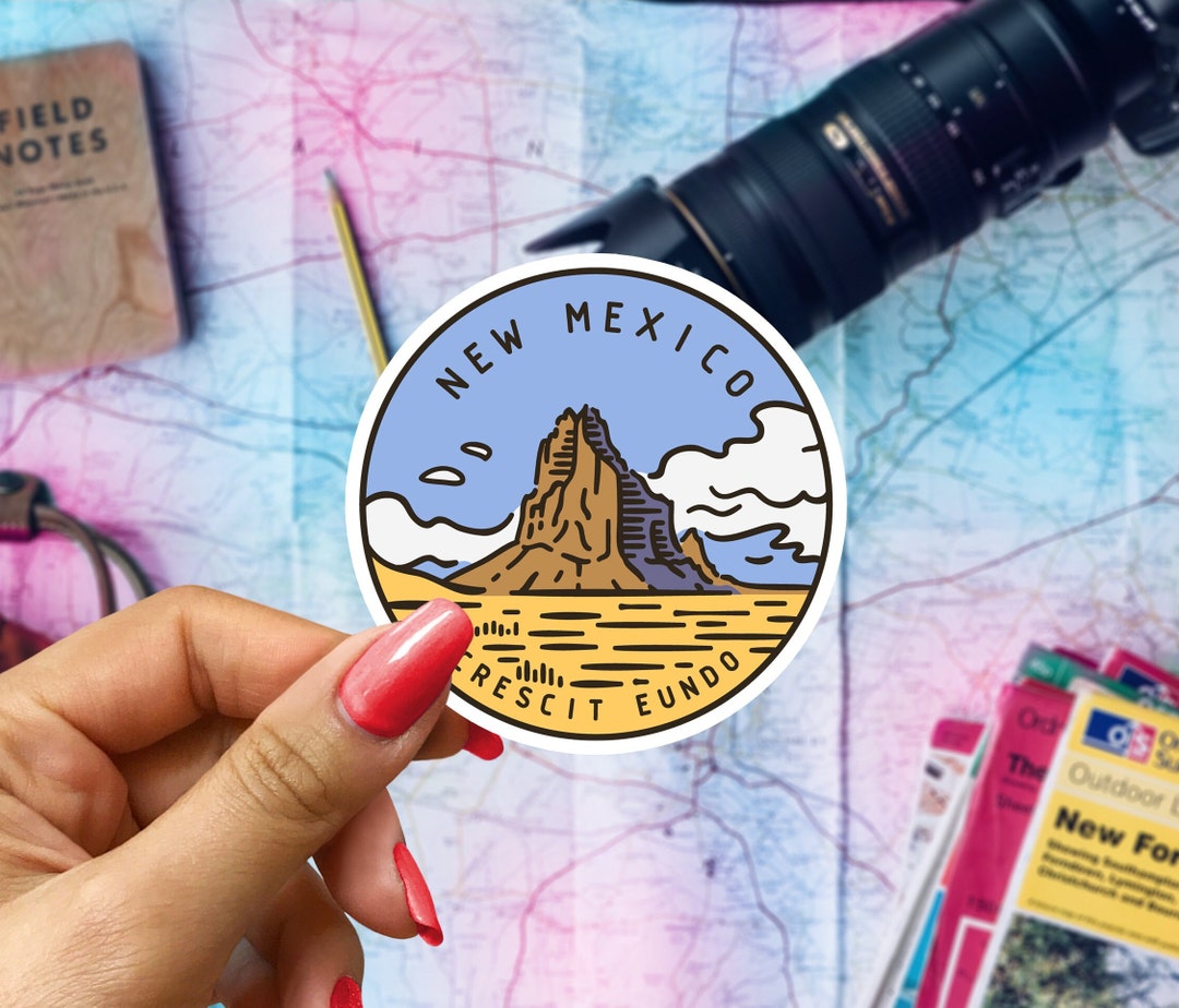 New Mexico Travel Sticker, State Badge Souvenir, New Mexico Suitcase ...