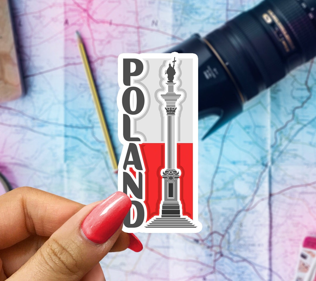 Poland Travel Sticker, Passport Souvenir, Polish Suitcase Decal ...