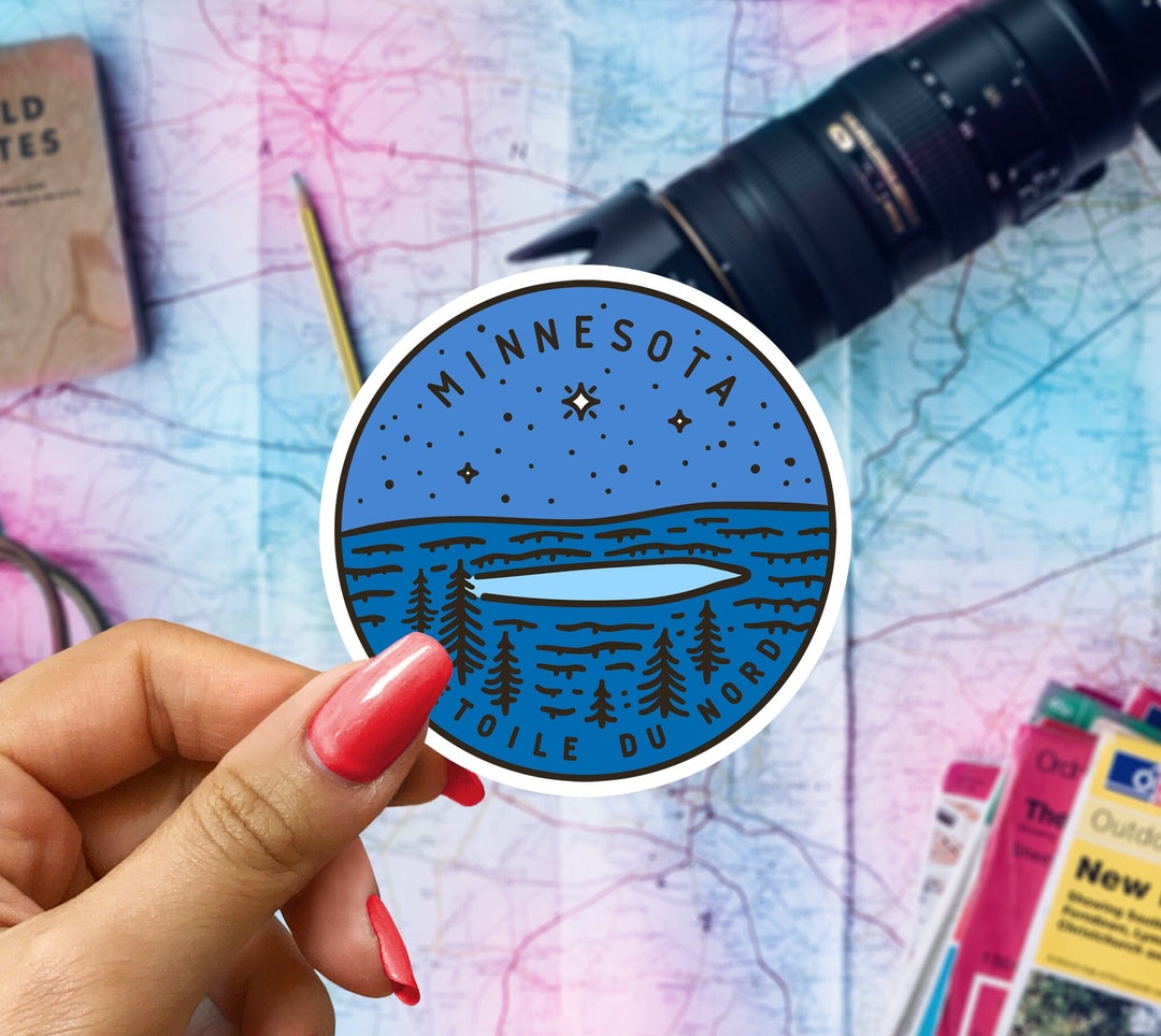 Minnesota Travel Sticker, State Badge Souvenir, Minnesota Suitcase ...