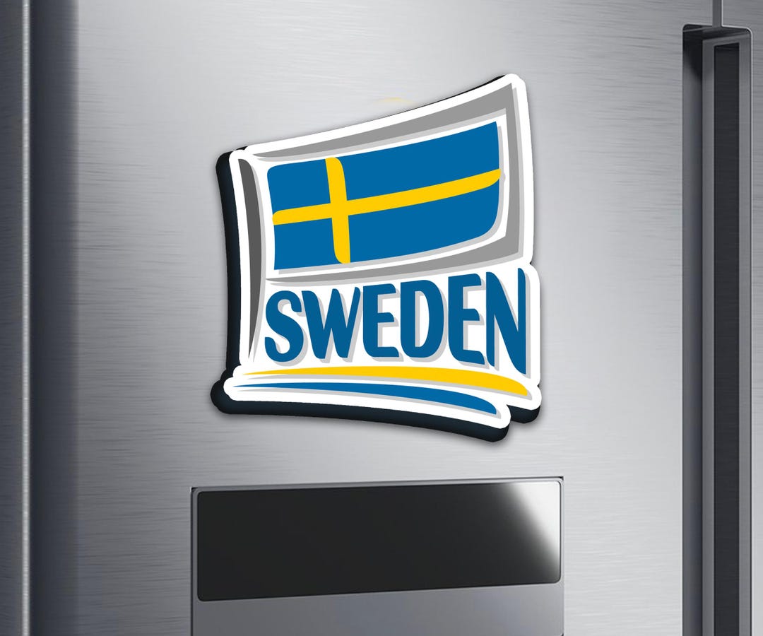 Sweden Flag Fridge Magnet - Travel Souvenir Gift - Etsy