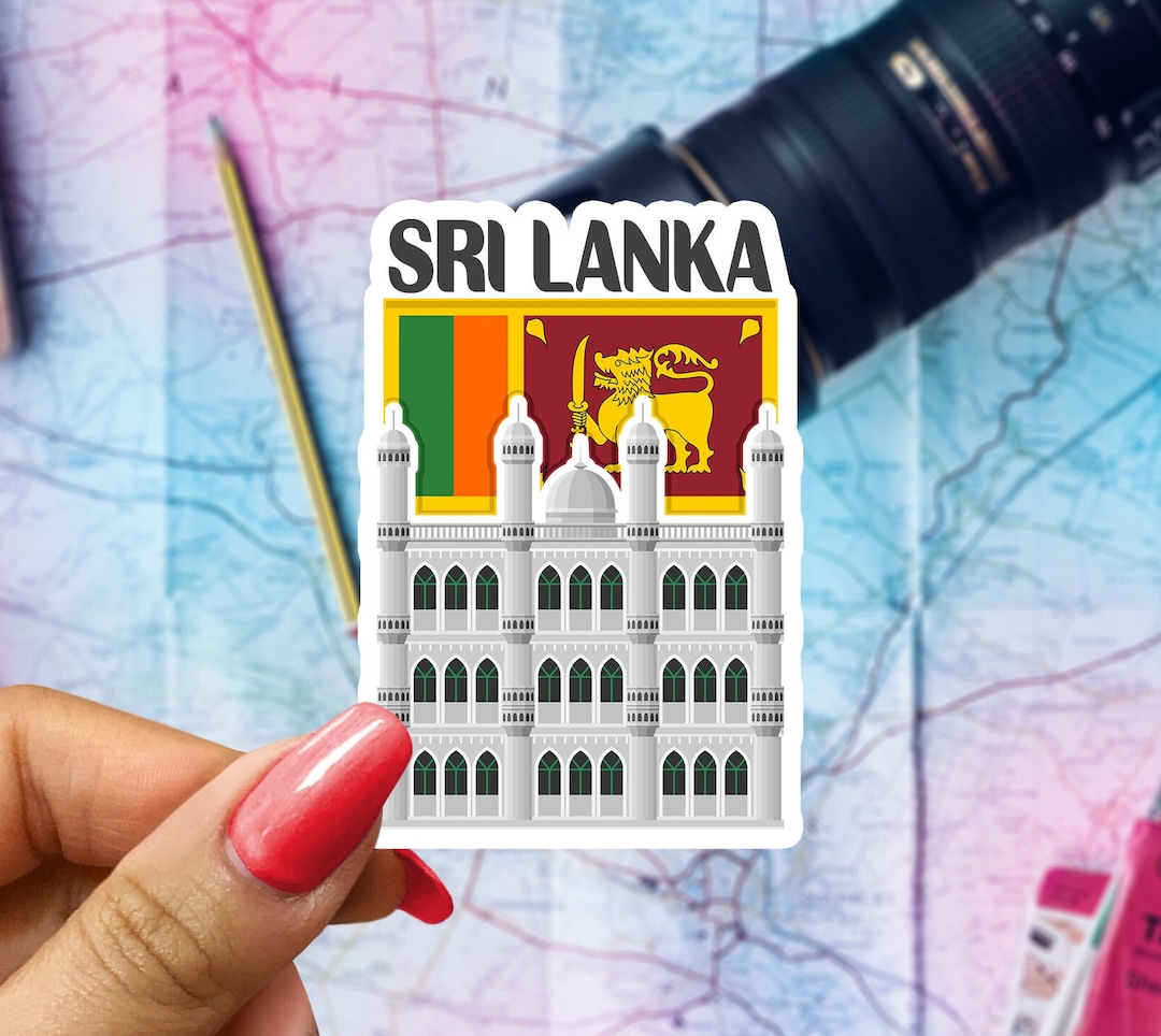 Sri Lanka Travel Sticker, Passport Souvenir, Sri Lankan Suitcase Decal ...