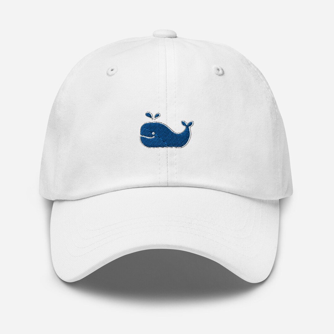 Whale Embroidered Hat, Personalized Whale Cap, Custom Whale, Minimal ...