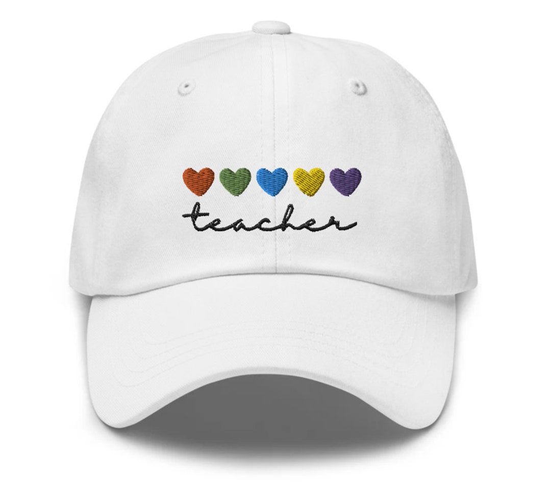 Personalized Teacher Hat, Embroidered Teacher Gift, Custom Teacher Cap ...