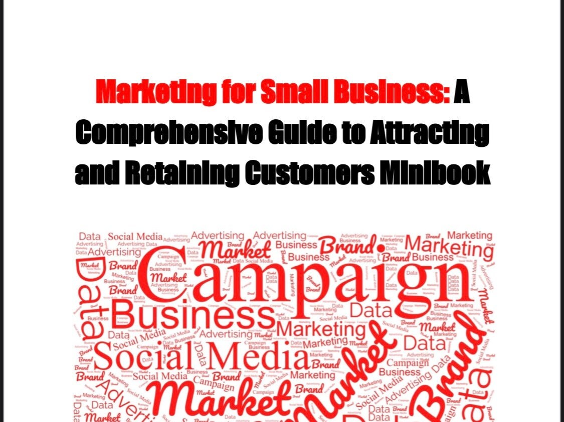 Mini Book About Marketing - Etsy